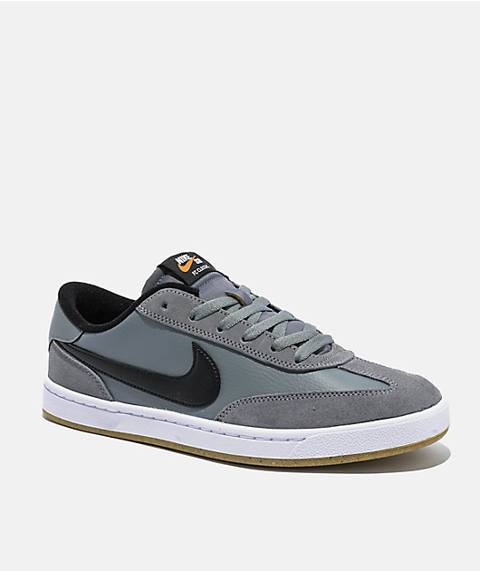 Nike SB FC Classic Cool Grey, Black & White Skate Shoes | Zumiez