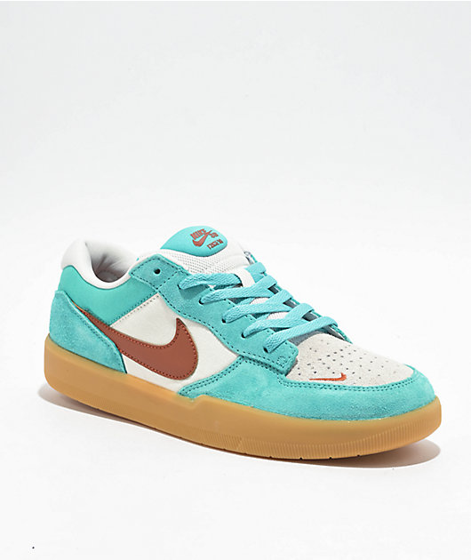Nike SB Force 58 Frost, Russet & Gum Skate Shoes | Zumiez