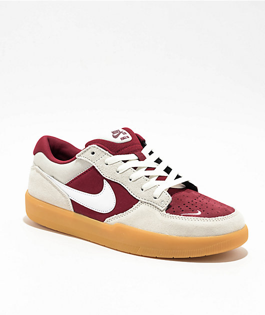 Nike SB Force 58 Team Red & Summit White Skate Shoes | Zumiez