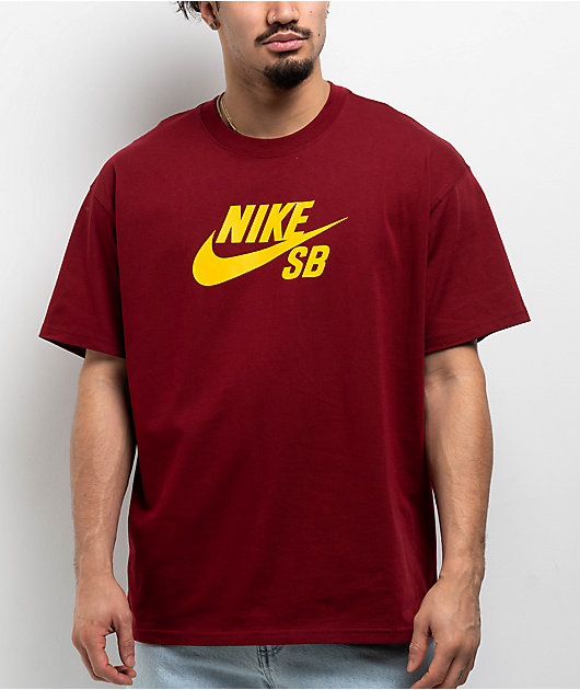 Nike SB Logo HBR Red T-Shirt | Zumiez