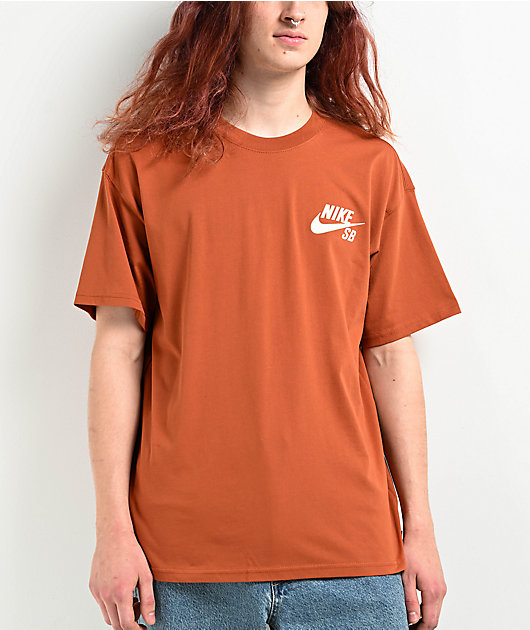 Nike SB Logo Russet T-Shirt | Zumiez