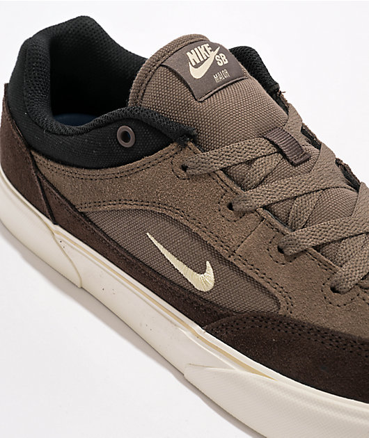 Nike SB Malor Ironstone, Brown, & Black Skate Shoes | Zumiez