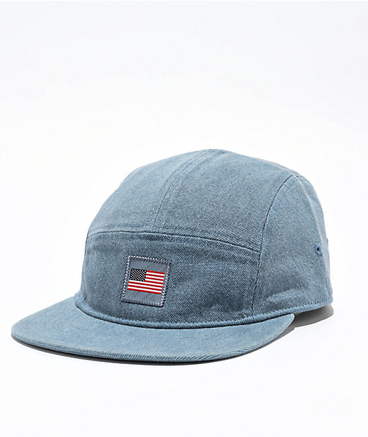 Nike SB USA Olympics Dri-FIT Blue Denim Strapback Hat | Zumiez