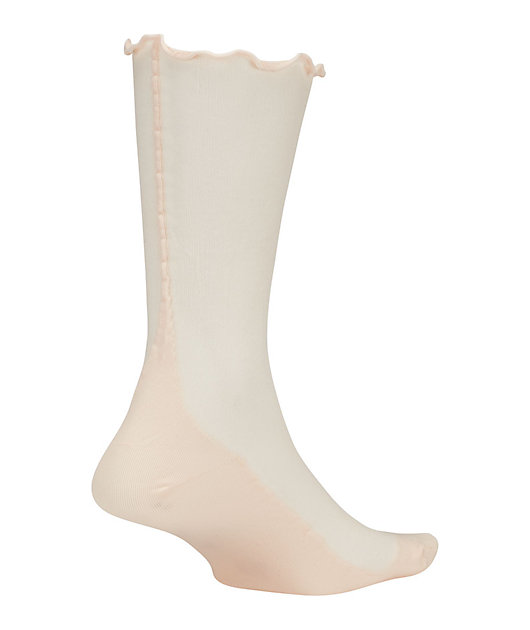 Nike Sheer Pink Ruffle Crew Socks | Zumiez