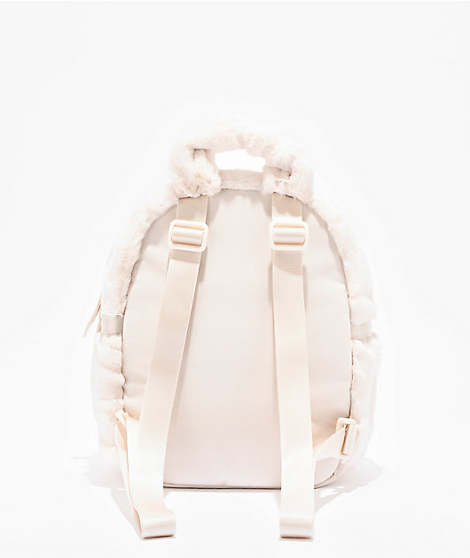 Nike Sportswear Futura Faux Fur White Mini Backpack | Zumiez