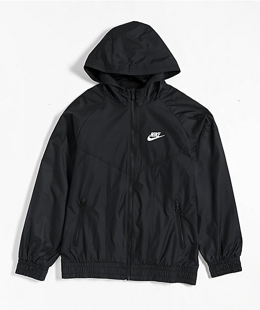 Nike Sportswear Kids Black Windbreaker Jacket | Zumiez