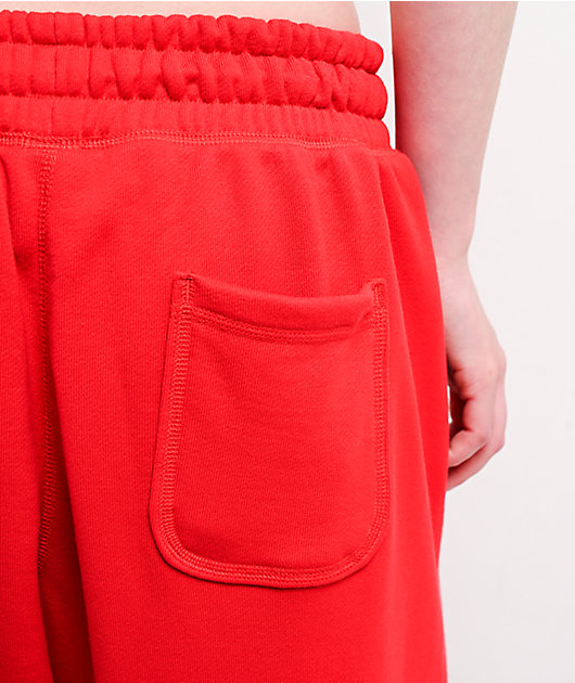 Nike Sportswear Open Hem Red Sweatpants | Zumiez