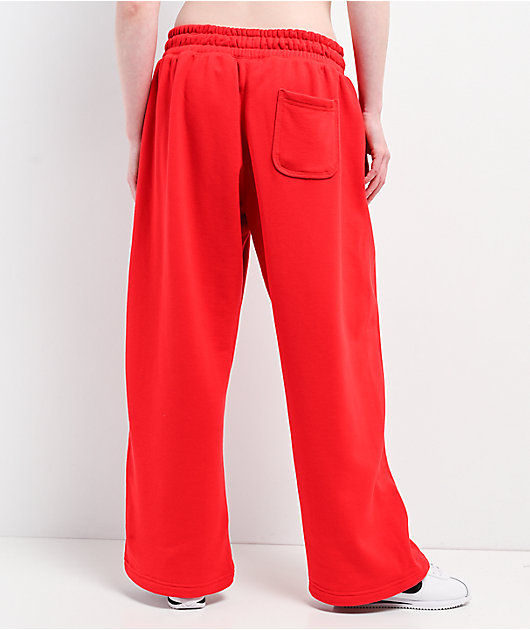 Nike Sportswear Open Hem Red Sweatpants | Zumiez