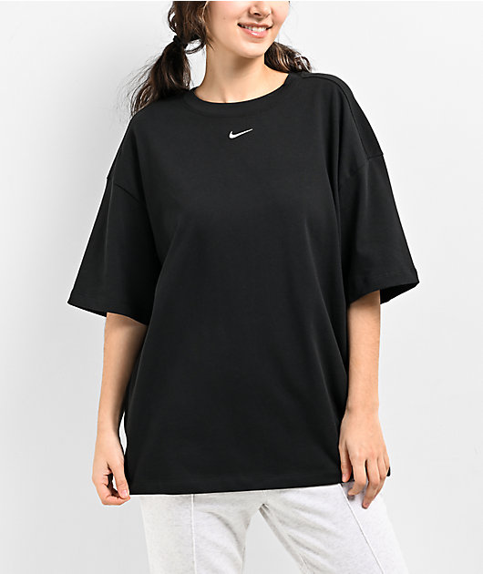 Nike Sportswear Women's Essential Black T-Shirt | Zumiez
