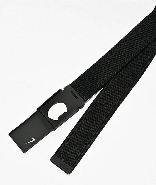 Nike Women's Tech Essential Black Web Belt | Zumiez