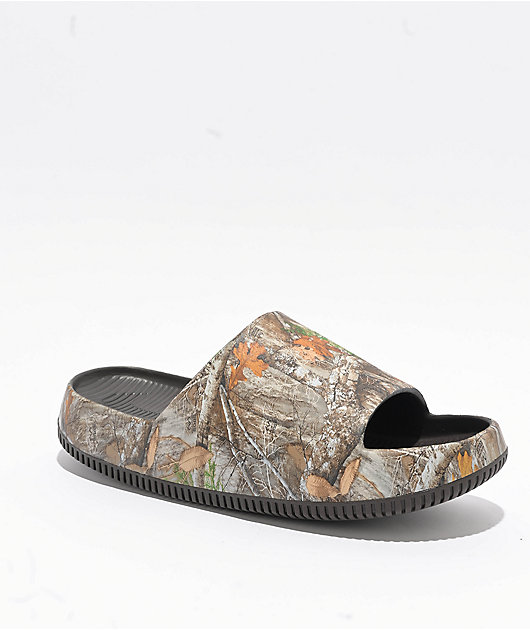 Nike x Realtree Calm Baroque Brown Slide Sandals | Zumiez