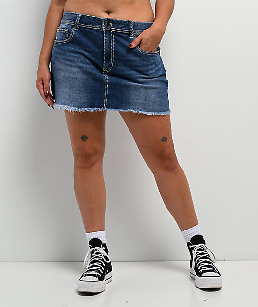 Ninth Hall Alyssia Heavenly Cutoff Mini Skirt | Zumiez