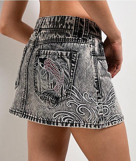 Ninth Hall Alyssia Koi Haze Mini Skirt | Zumiez