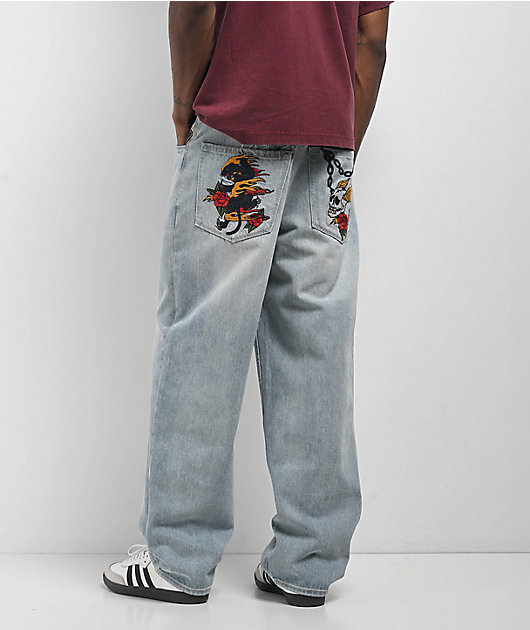Ninth Hall Ambush Baggy Light Blue Wash Jeans | Zumiez
