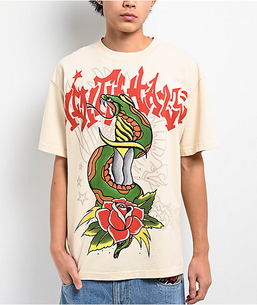 Ninth Hall Ambush Snake Dagger Natural T-Shirt | Zumiez