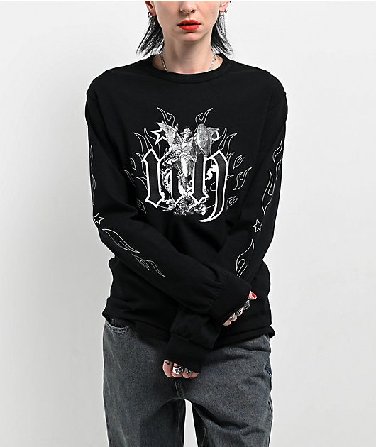 Ninth Hall Angels Black Long Sleeve T-Shirt | Zumiez