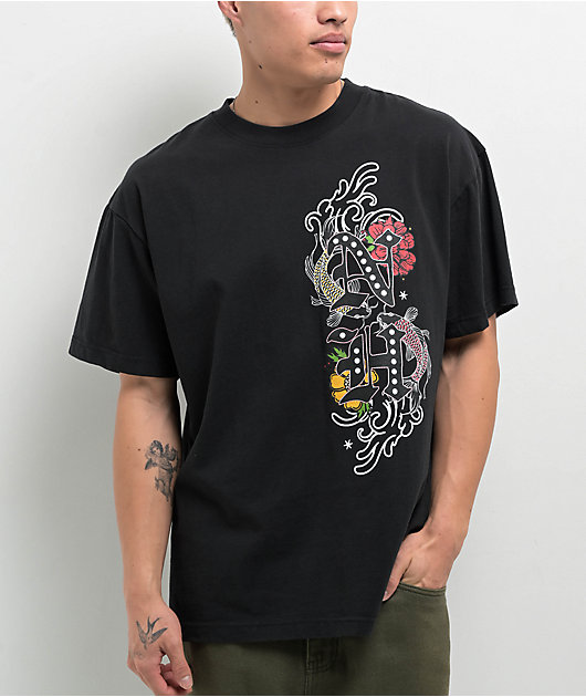 Ninth Hall Crazy Town Black T-Shirt | Zumiez