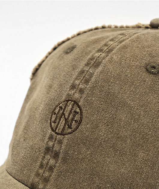 Ninth Hall Cypress Distressed Brown Strapback Hat | Zumiez
