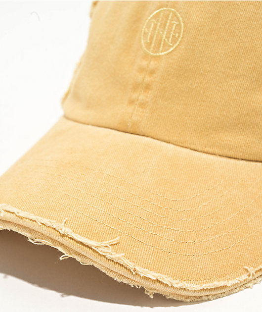 Ninth Hall Cypress Distressed Natural Strapback Hat | Zumiez