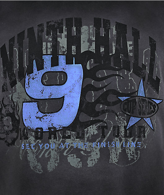 Ninth Hall False Start Charcoal Wash Boxy T-Shirt | Zumiez