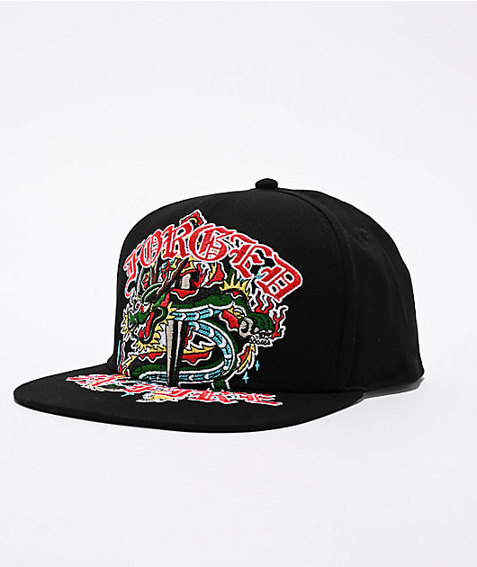 Ninth Hall Forged Black Snapback Hat | Zumiez