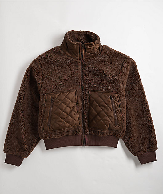 Ninth Hall Fundamentals Amory Deep Taupe Bomber Jacket | Zumiez