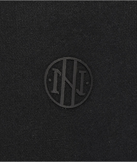 Ninth Hall Fundamentals Black Wash Boxy Crewneck Sweatshirt | Zumiez