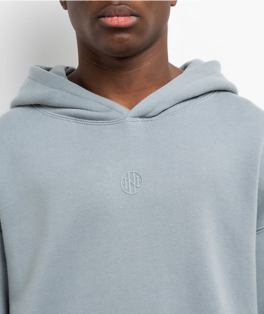 Ninth Hall Fundamentals Blue Boxy Hoodie | Zumiez
