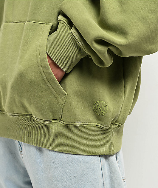 Ninth Hall Fundamentals Green Boxy Hoodie | Zumiez