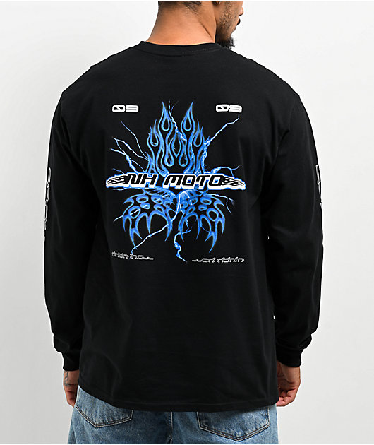 Ninth Hall Moto Black Long Sleeve T-Shirt | Zumiez