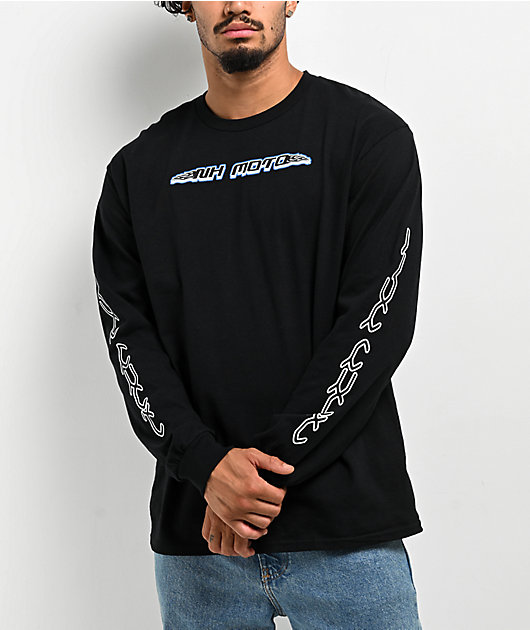 Ninth Hall Moto Black Long Sleeve T-Shirt | Zumiez