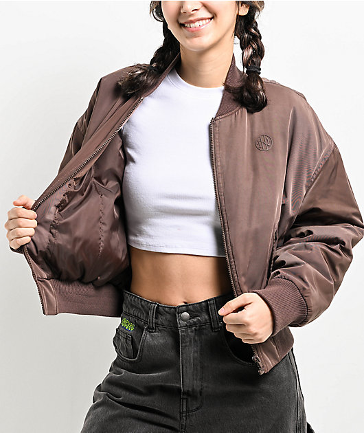 Ninth Hall Orion Brown Bomber Jacket | Zumiez