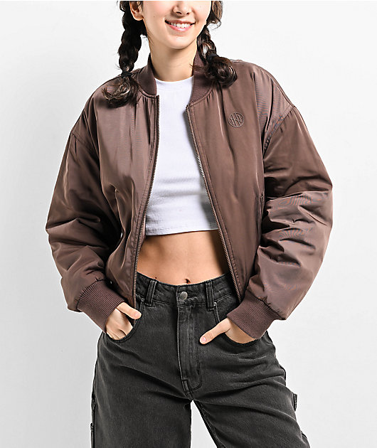 Ninth Hall Orion Brown Bomber Jacket | Zumiez