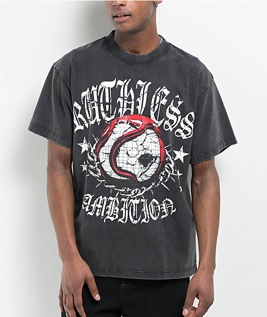 Ninth Hall Ruthless Black Wash T-Shirt | Zumiez