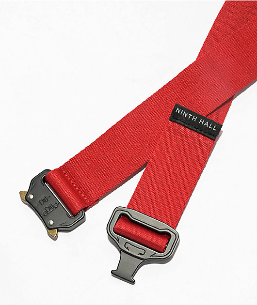 Ninth Hall Salver Red Web Belt | Zumiez