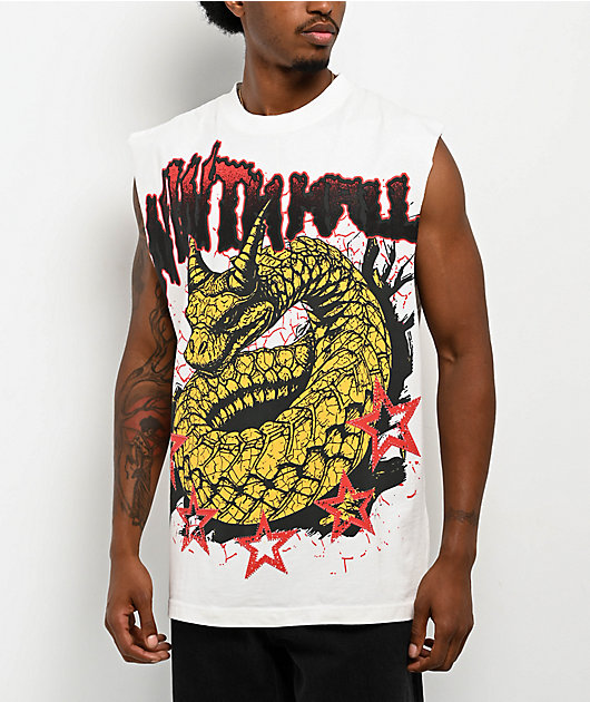 Ninth Hall Snarky White Tank Top | Zumiez