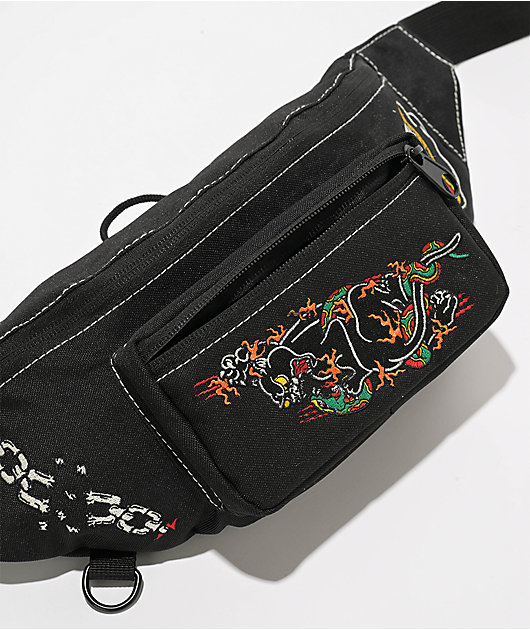 Ninth Hall Tatted Black Fanny Pack | Zumiez