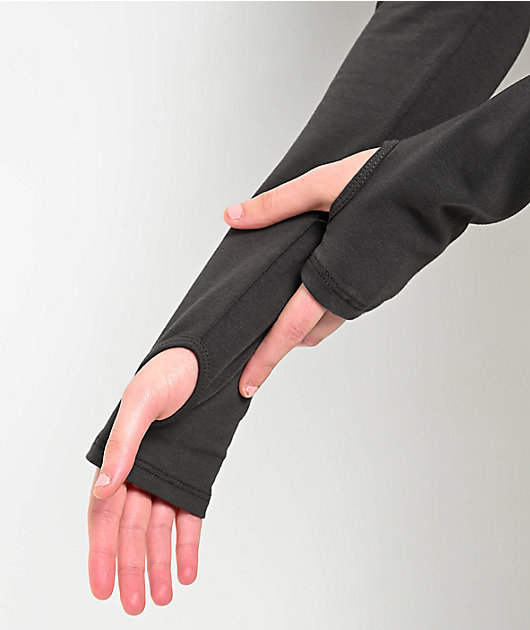 Ninth Hall Tirza Dark Grey Shrug Crop Halter Top Set | Zumiez