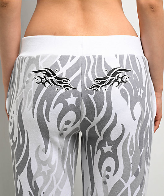 Ninth Hall Zellie White Sweatpants | Zumiez