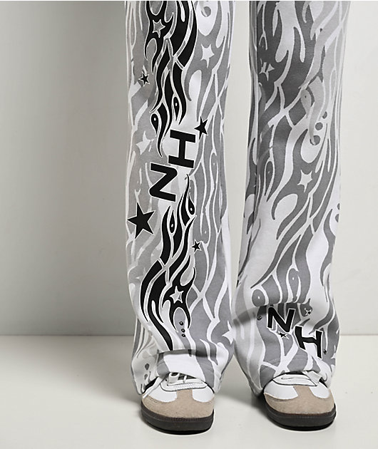 Ninth Hall Zellie White Sweatpants | Zumiez