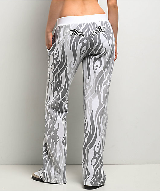 Ninth Hall Zellie White Sweatpants | Zumiez