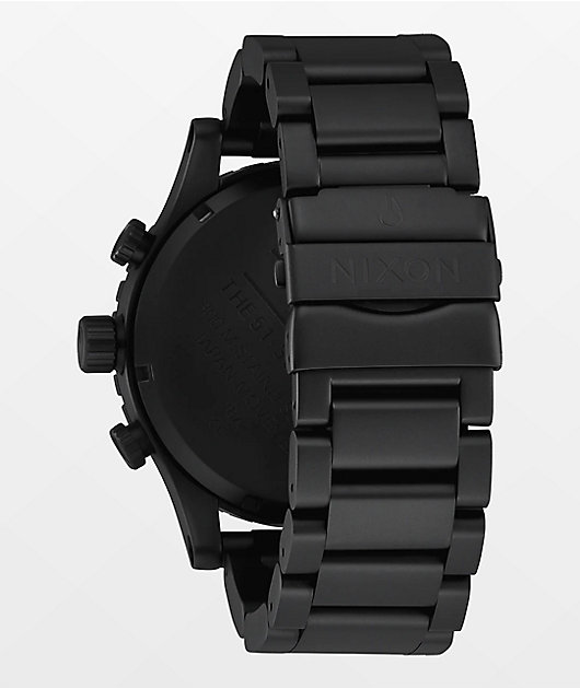 Nixon 51-30 Chrono Matte Black Analog Watch | Zumiez
