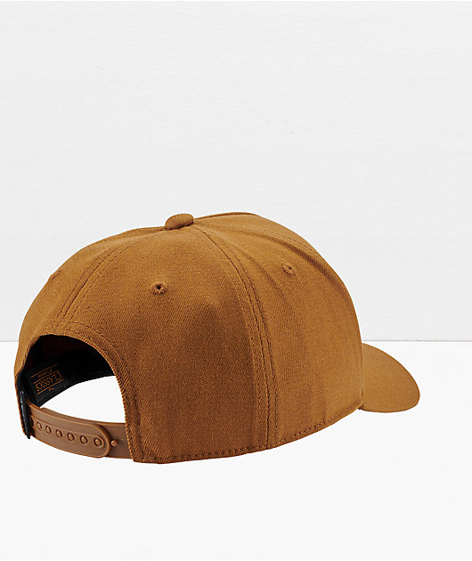 Nixon Deep Down Brown Athletic Snapback Hat | Zumiez