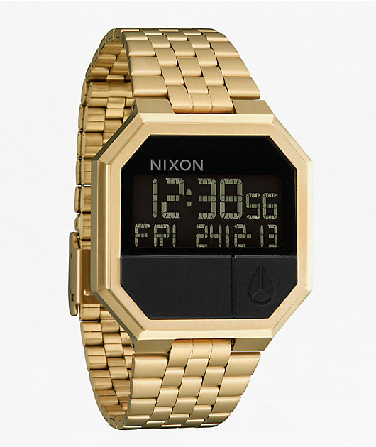 Nixon Re-Run All Gold Digital Watch | Zumiez
