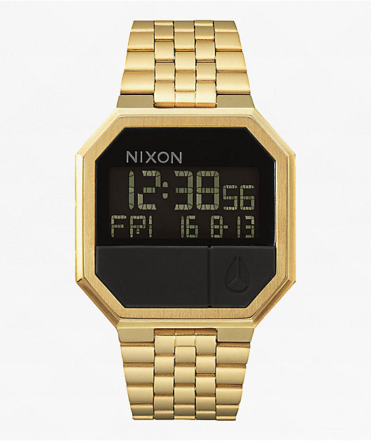 Nixon Re-Run All Gold Digital Watch | Zumiez