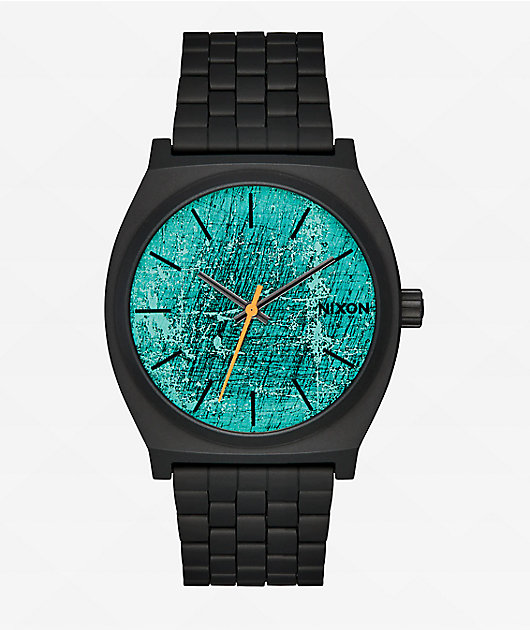 Nixon Time Teller Black & Oxidation Analog Watch | Zumiez