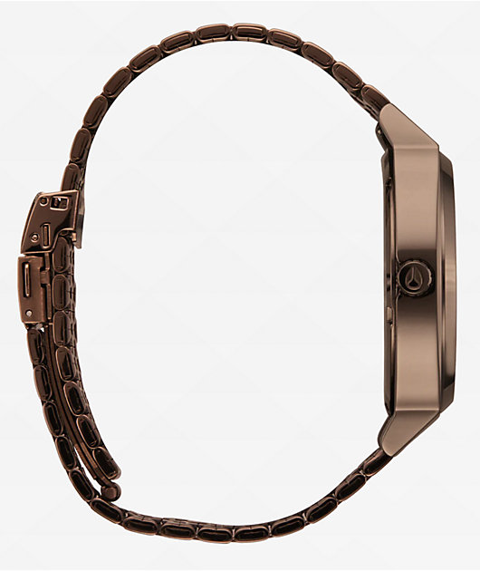 Nixon Time Teller Solar Chocolate & Cappuccino Analog Watch | Zumiez