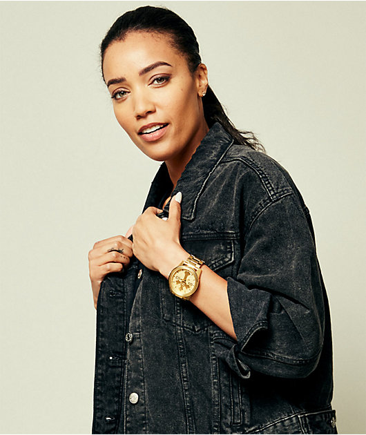 Nixon x 2PAC Corporal Gold Analog Watch | Zumiez