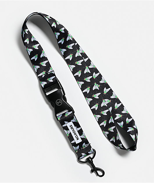 NoHours Fly Paper Black Lanyard | Zumiez