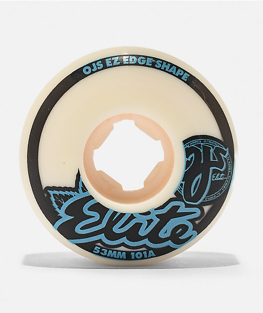 OJ Elite EZ EDGE 53mm 101a White Skateboard Wheels | Zumiez